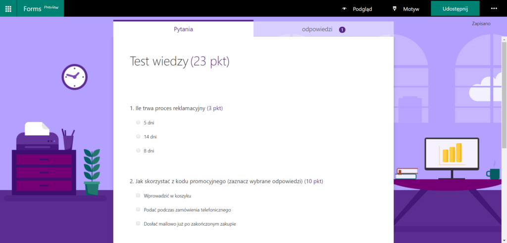 Jak stworzyć ankietę w kilka minut dzięki Microsoft Forms | Blog home.pl