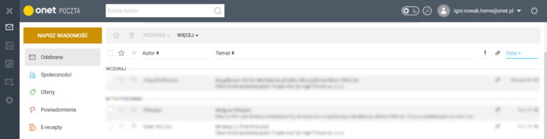 Jak odzyskać maile na poczcie Onet, WP lub Interia?