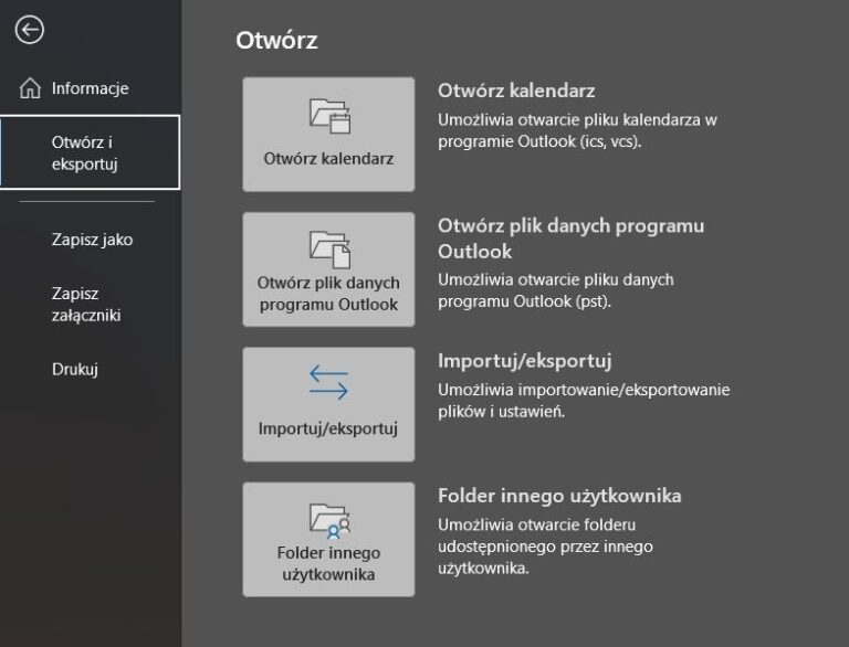 Jak zrobić kopię zapasową poczty w programie Outlook?